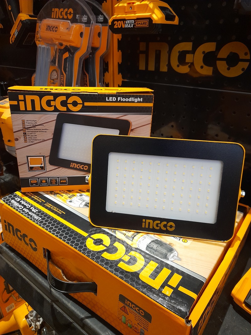 INGCO WATERPROOF ALUMINUM LED FLOOD LIGHT 30W 2550 LUMENS 6500K ...