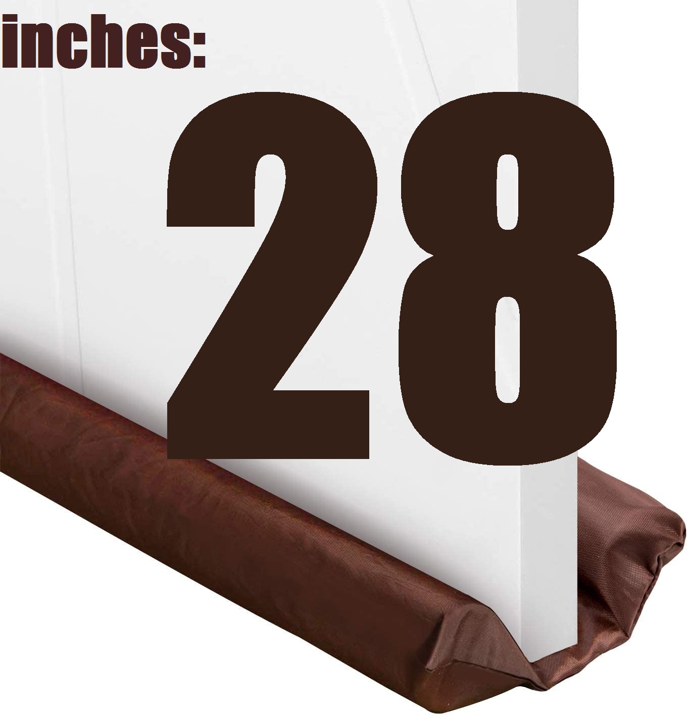 Door Draft and Dust Stopper Brown the Color 18-52 Inches Door Air ...