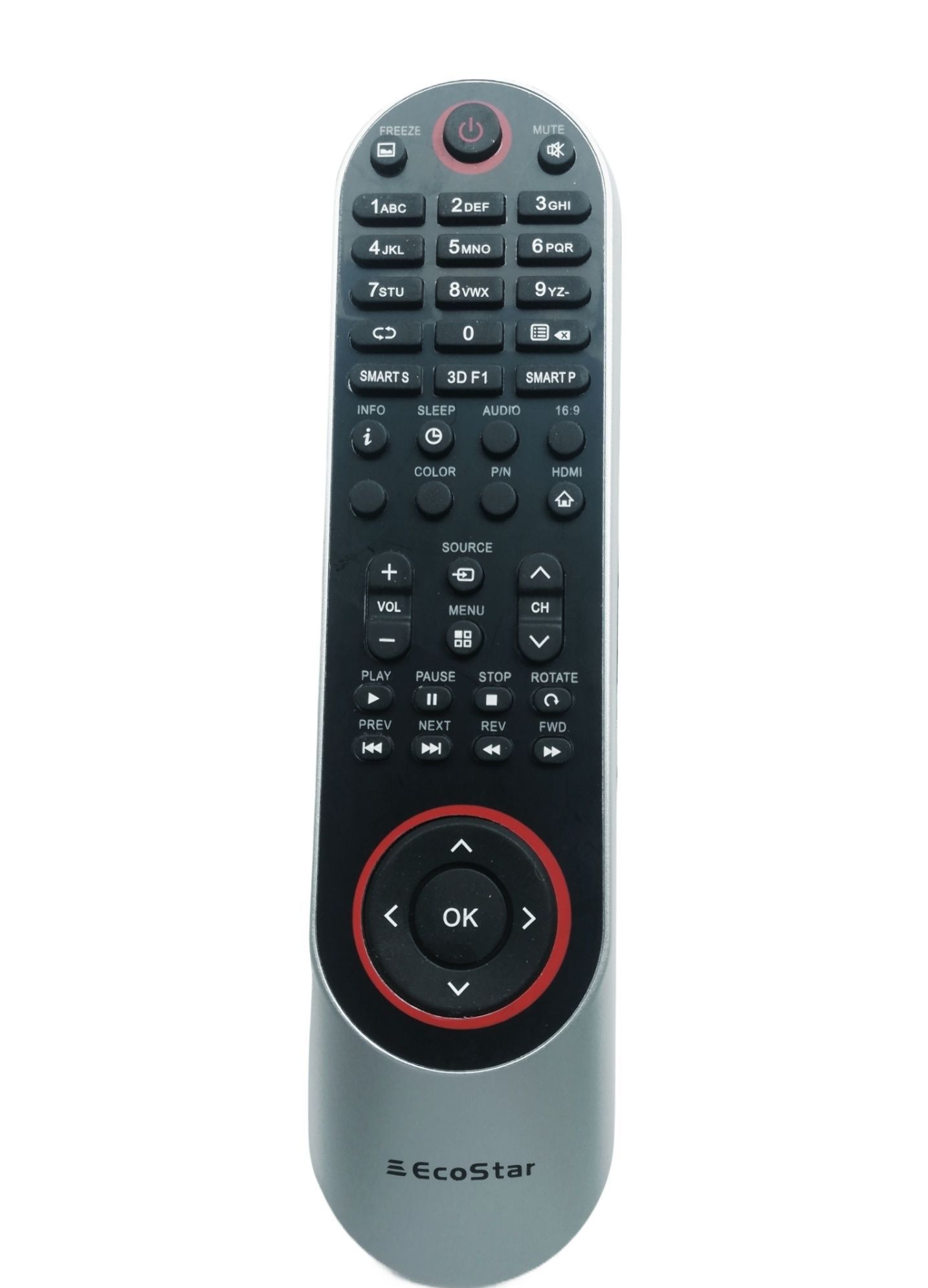 EcoStar Remote For LCD & LED TV Sliver only used same shape model ...