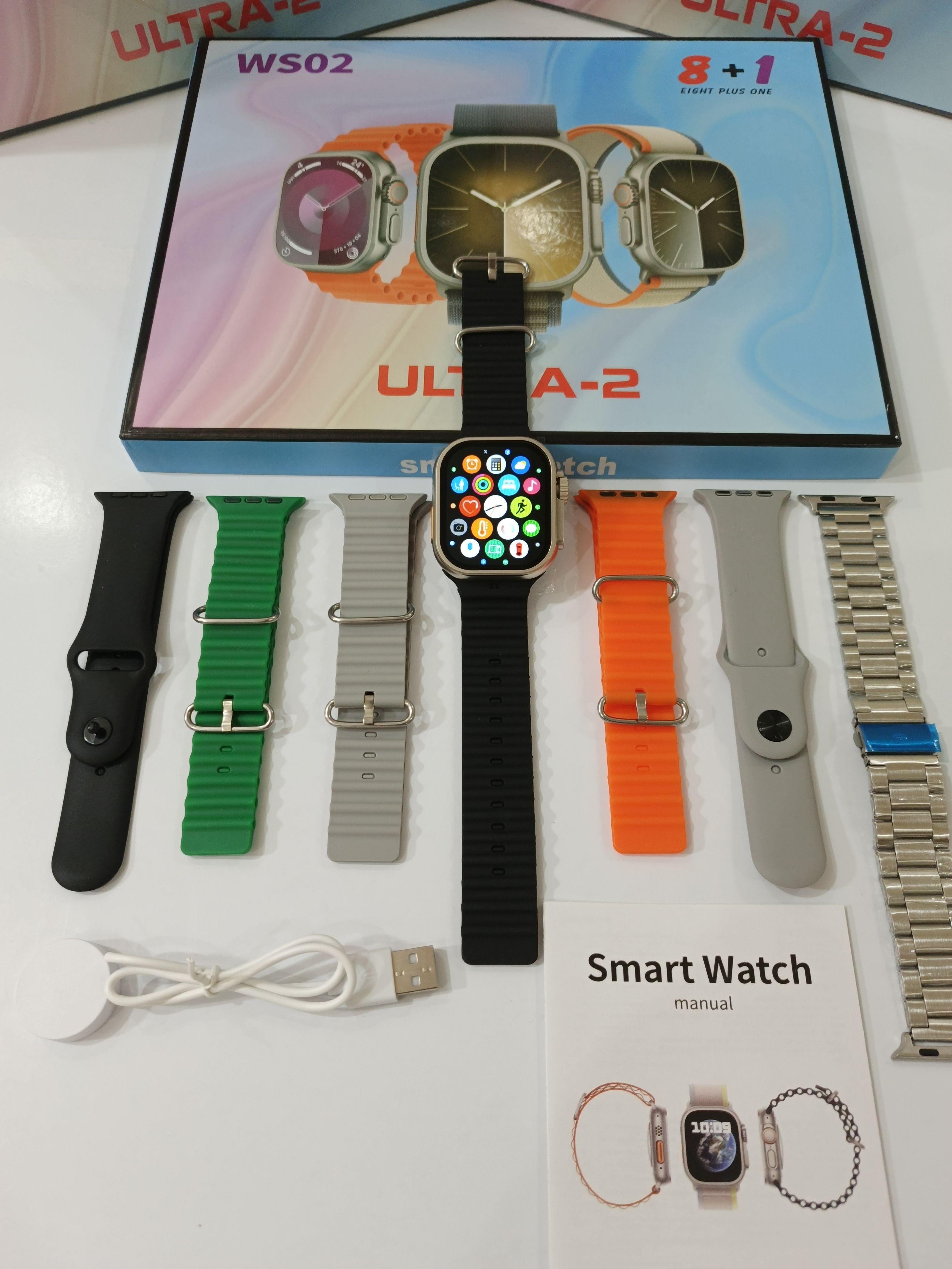 WS02 Ultra 2 Smart Watch with 7 Straps | Daraz.pk