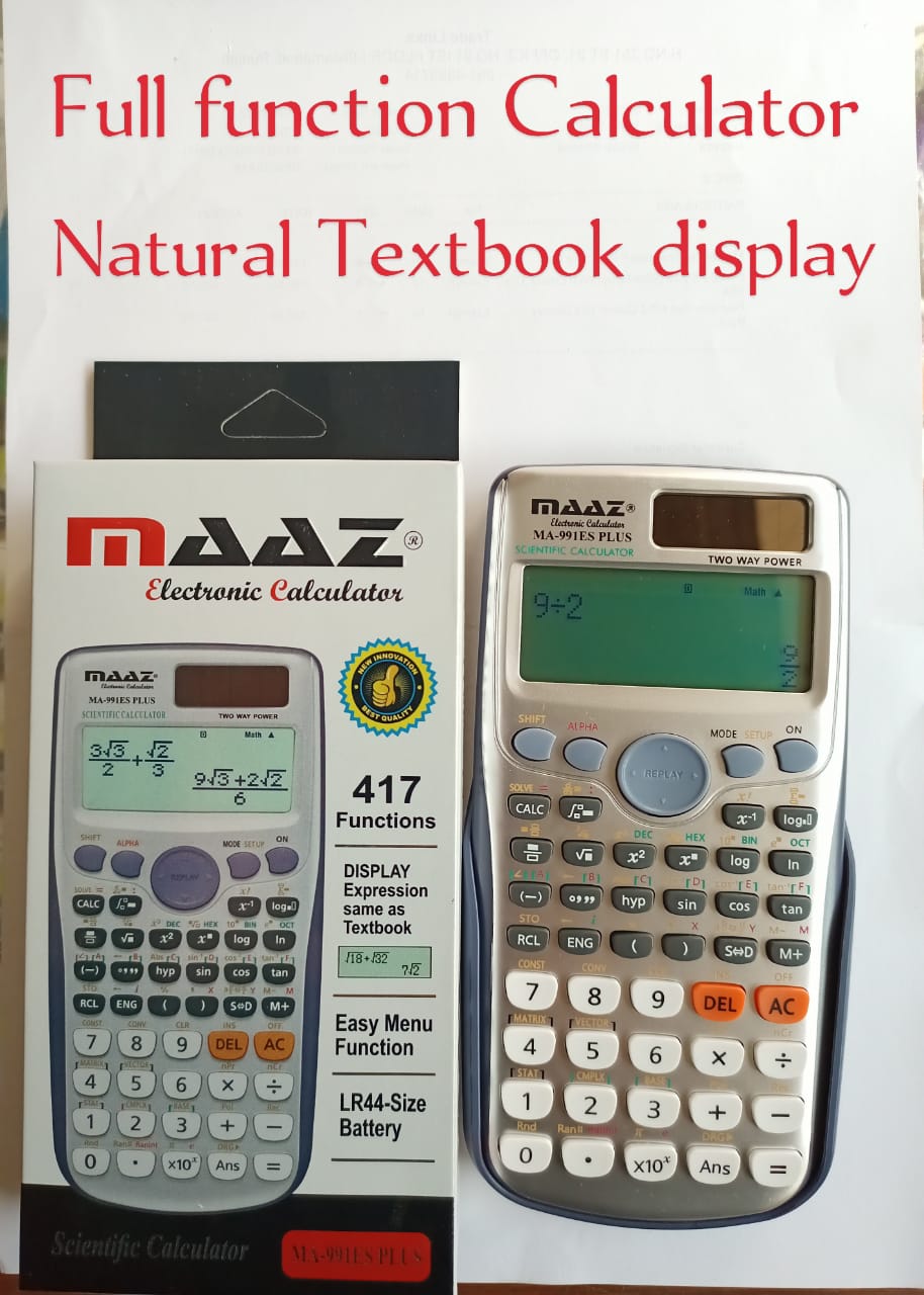 SCIENTIFIC CALCULATOR FX 991 ES PLUS NATURAL TEXTBOOK DISPLAY | Daraz.pk