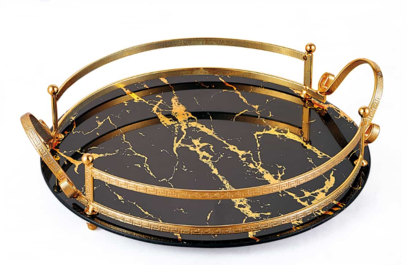 Glass Fringe Tray 12" | Daraz.pk