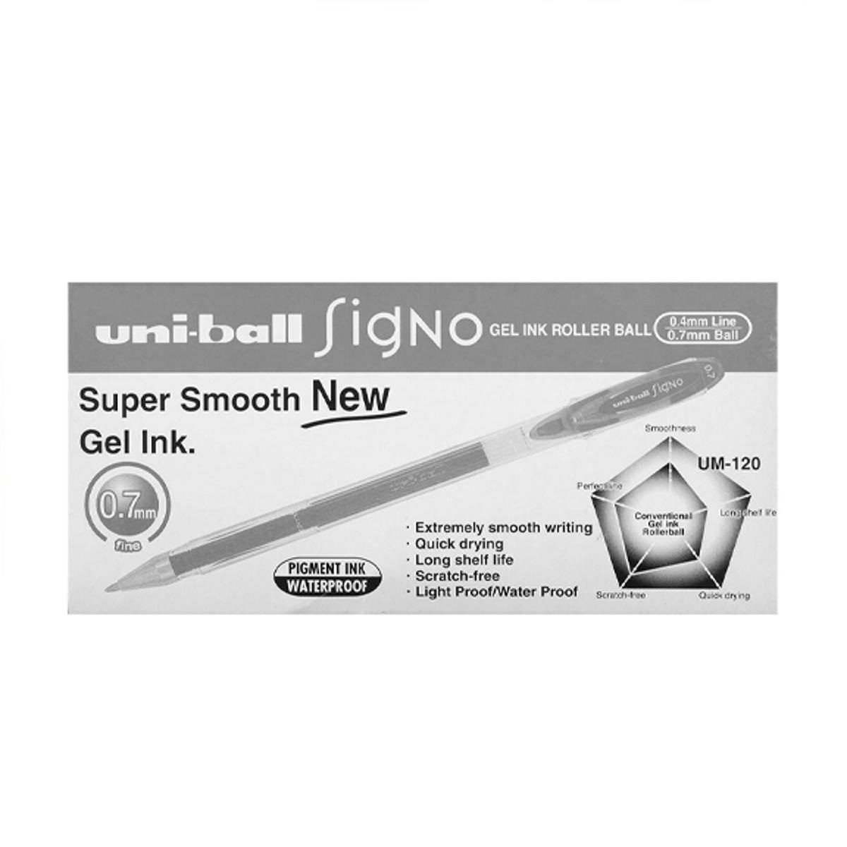 Uni Ball Pen Signo Gel Pen 0.7mm Pack of 12 UM 120 Pen Uniball | Daraz.pk