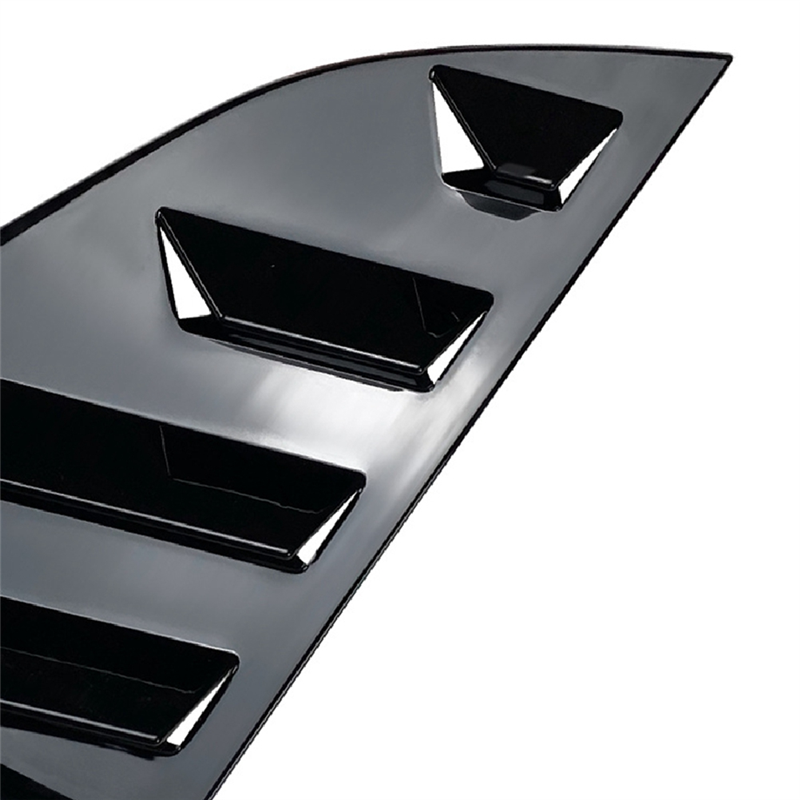 Car Bright Black Rear Window Louver Shutter Cover Trim Accessory for Mk6 2018-2023 | Daraz.pk