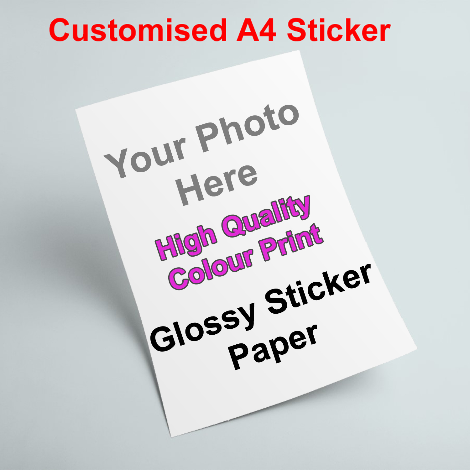 Sticker Print your own Photo. Customized image stickers | Daraz.pk