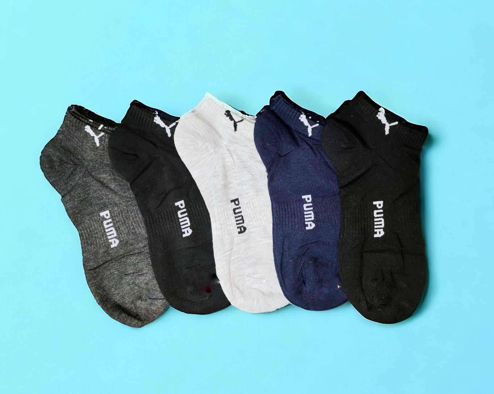 Men's Multicolor Pack of 5 Spring Summer Short Low Cut Sport Ankle ...