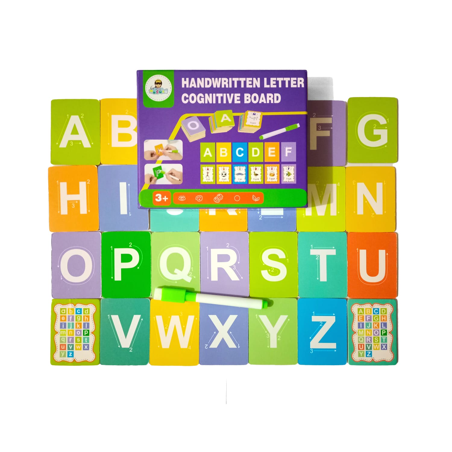 Cognitive handwriting Wooden card boards for Kids | Daraz.pk