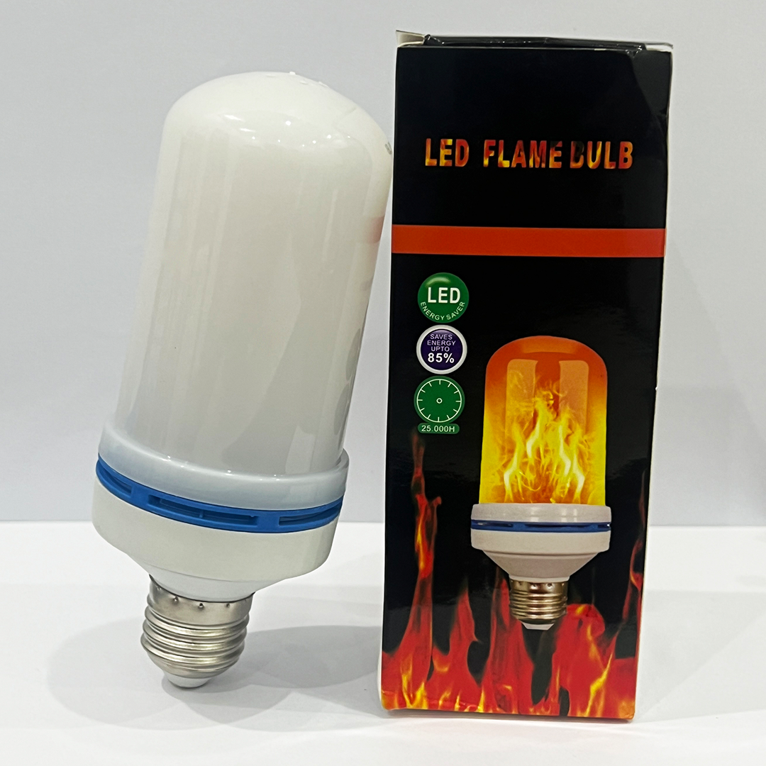 LED Flame Bulb with 3 different modes 9 Watt, Yellow Flickering Lamp ...