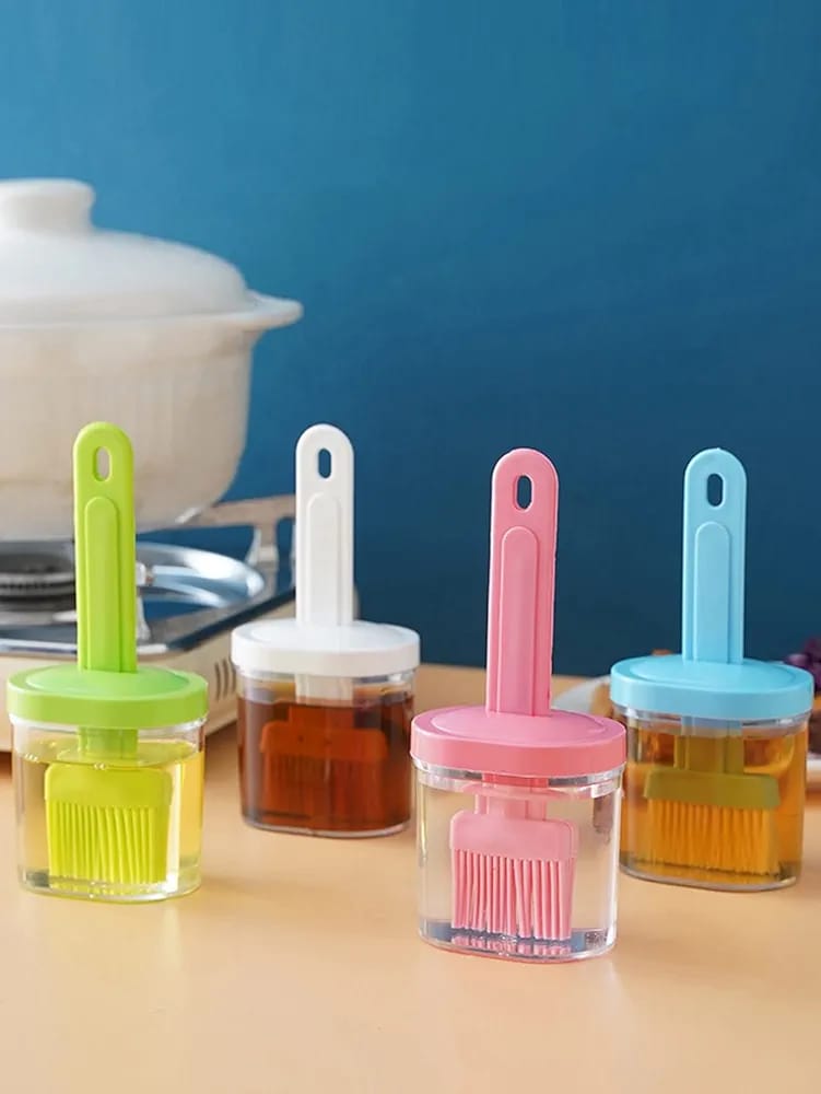MSJ TRADER-BBQ Oil Bottle Brush 2 In 1 Oil Bottle And Oil Brush ...