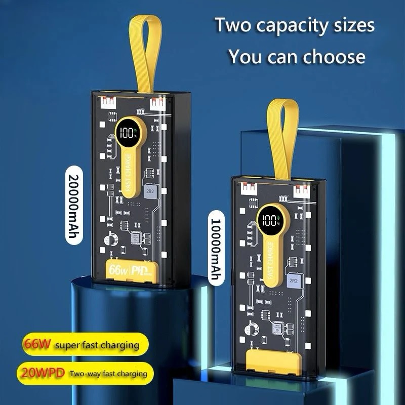 66W Super Fast Charge Power Bank 20000mAh - 10000 Power Bank - Fast ...
