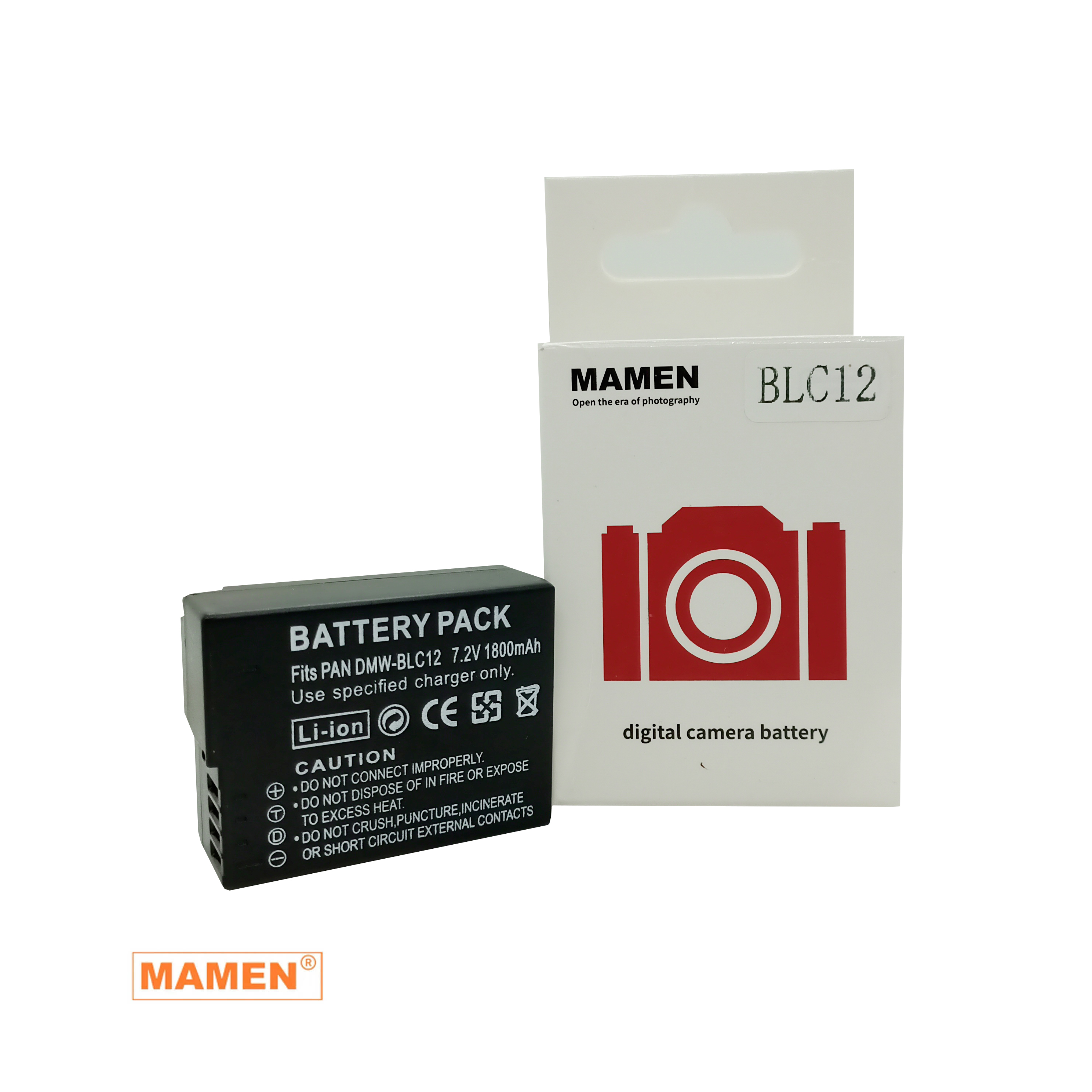 Mamen BLC-12 Battery Panasonic Lumix DMC-G7, DMC-G85, DC-G95, and DMC-FZ300 FZ1000 digital ...