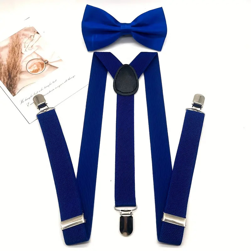 Imported Adjustable Suspender Galace With Bow Tie For Kids (All Ages ...