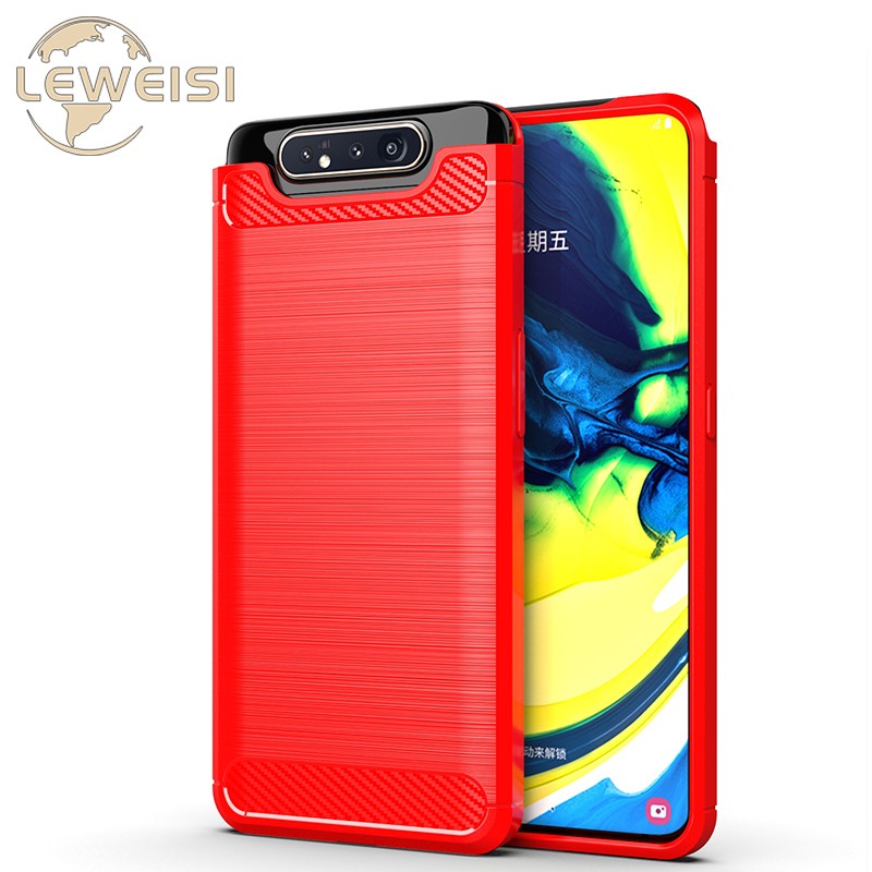 Leweisi carbon fiber bumper phone case for Samsung Galaxy A80 / A90 ...
