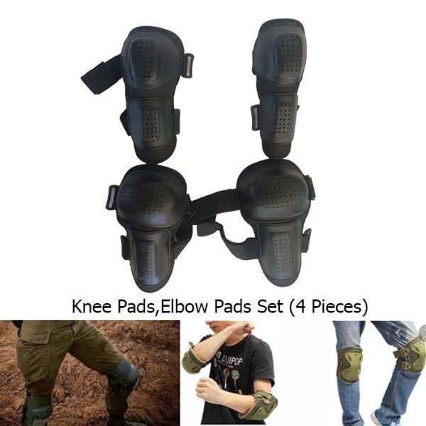 Sports Safety Pads Set Knee Pads Elbow Pads Set 4Pcs Sports Outdoor And ...