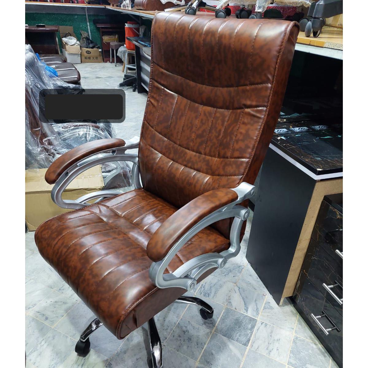 officer chair executive chair brown leather chair | Daraz.pk