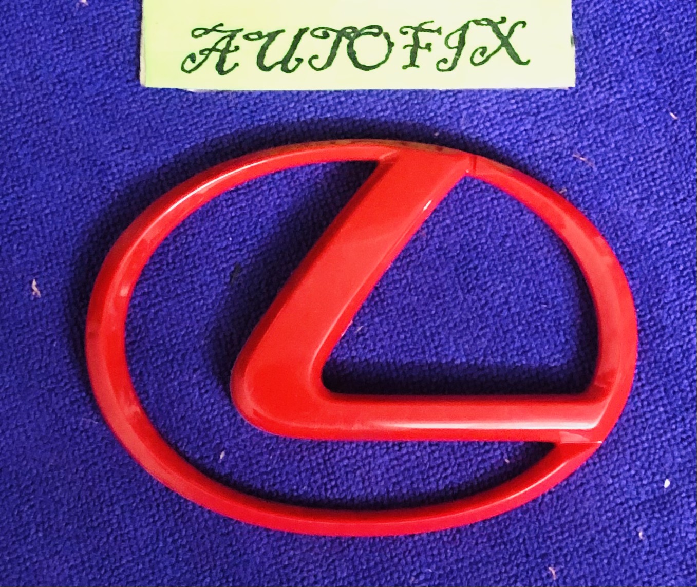 Toyota Lexus plastic Logo 9.5 cm red color 01 PC | Daraz.pk