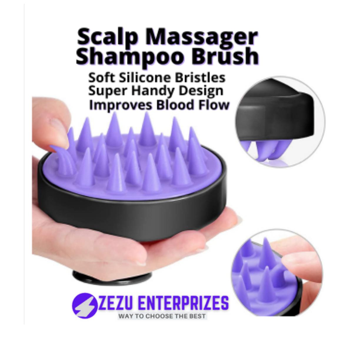 Hair Scalp Massager, Original Soft Silicone Shampoo Brush, Hair ...