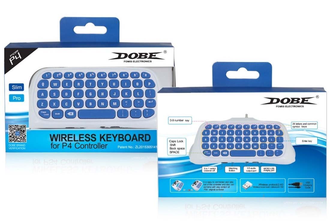 DOBE Wireless Keyboard for P4 Controller Without Packing - White | Daraz.pk