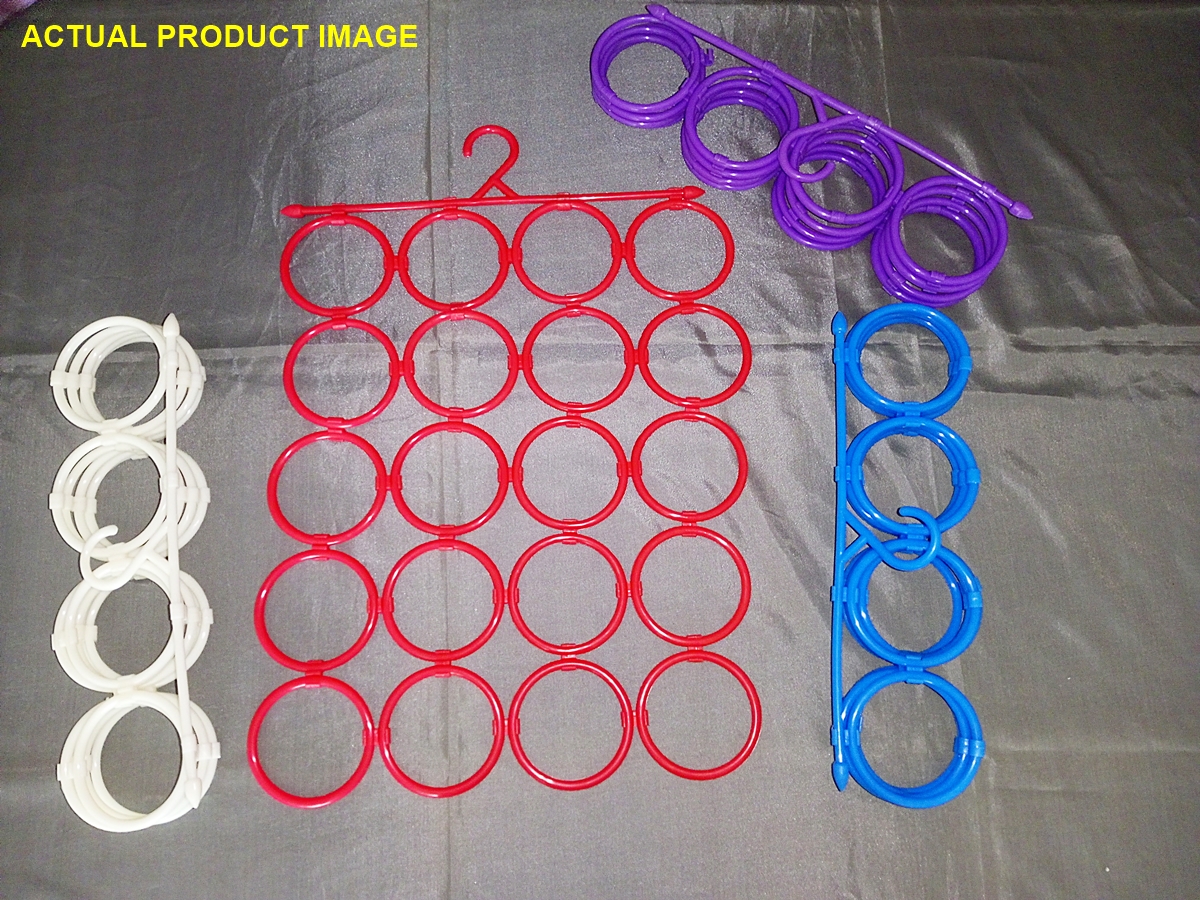 1 Piece - Scarf Dupatta Hanger (20 Detachable Rings - Wardrobe ...