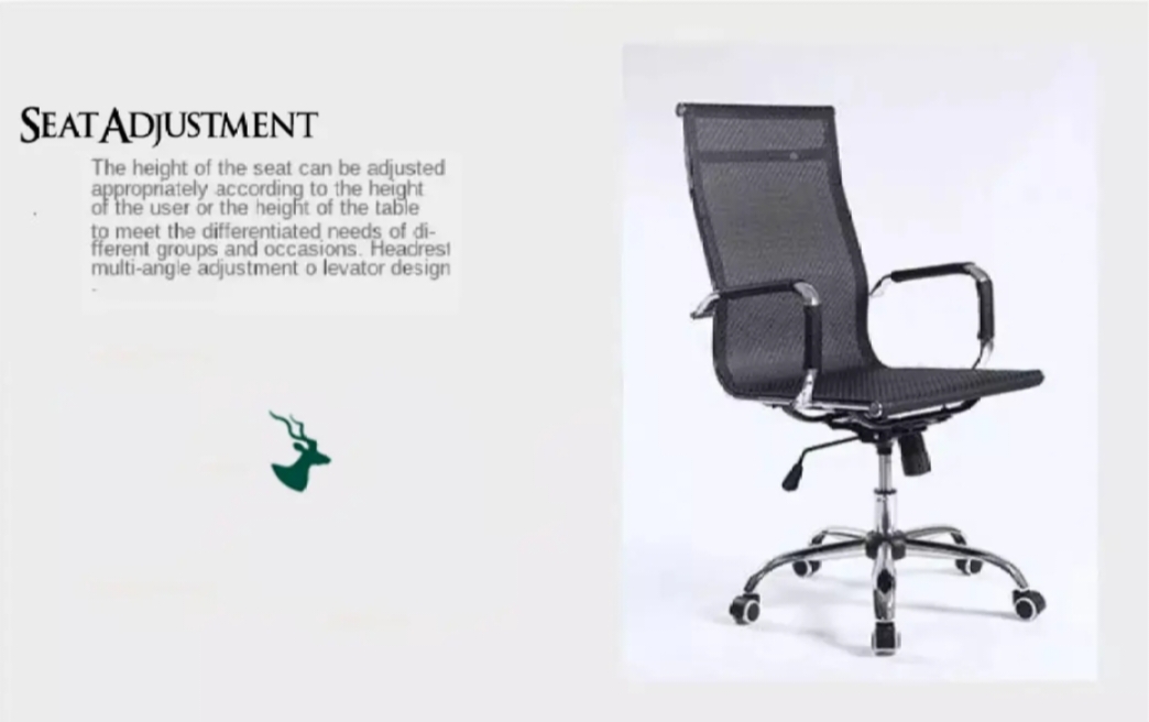 Office Revolving Chair Mesh - Computer Chair - Black | Daraz.pk