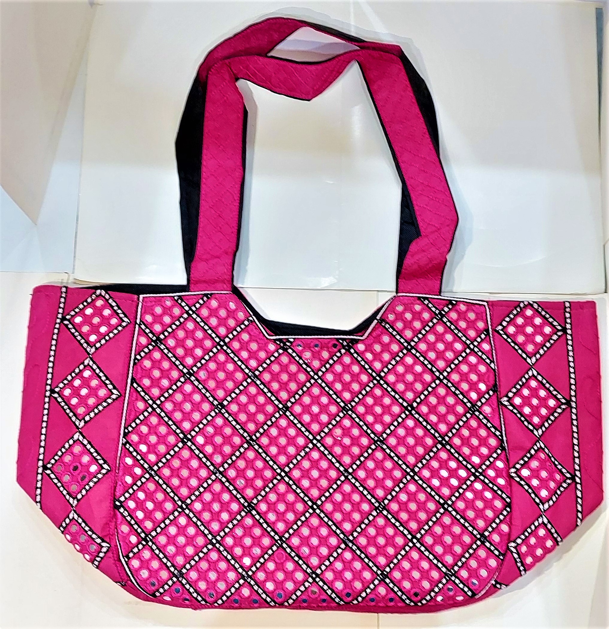 pakistani traditional embroidered hand shoulder strap bag full size ...