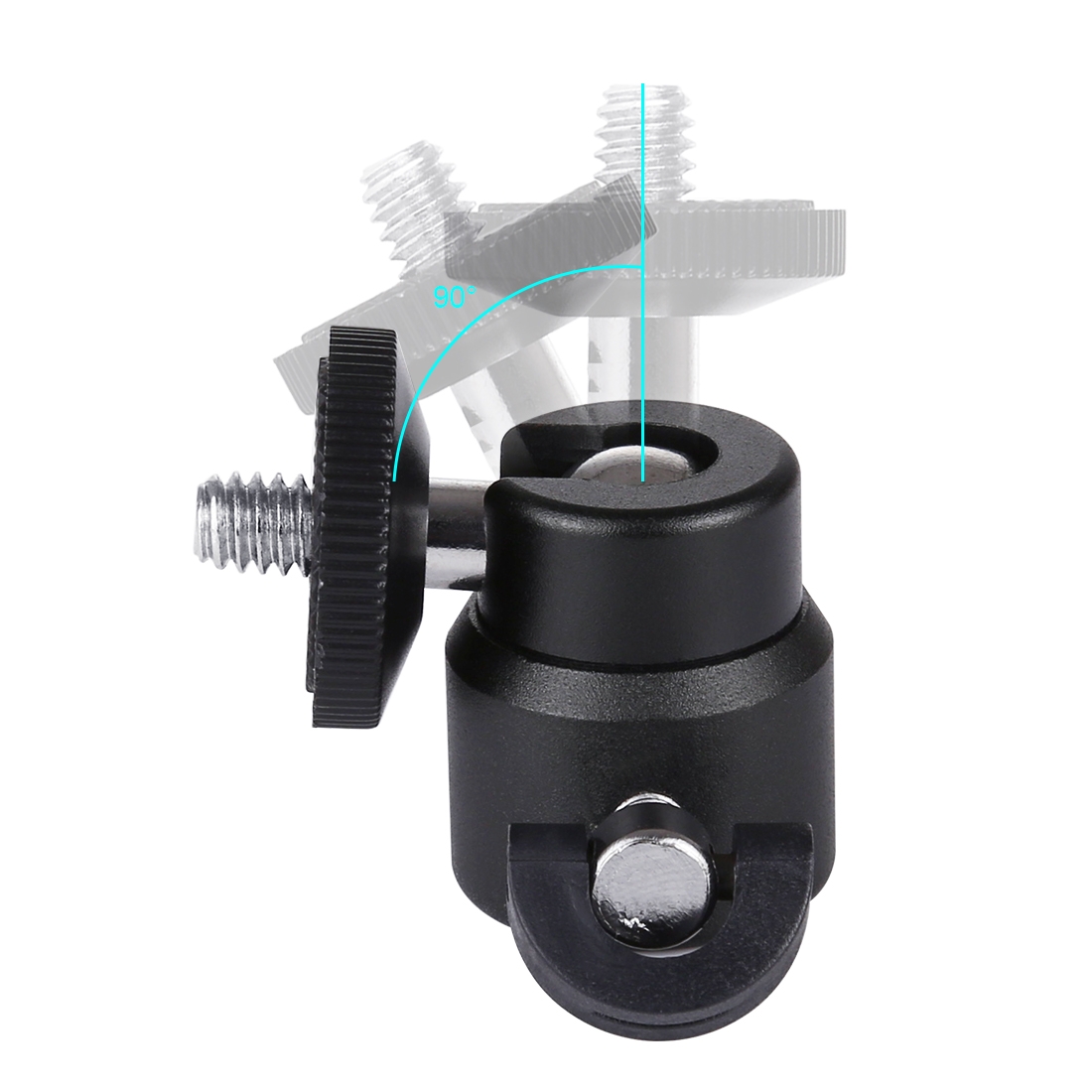 PULUZ 1/4 inch Screw Metal Tripod Ball Head Adapter with Lock | Daraz.pk