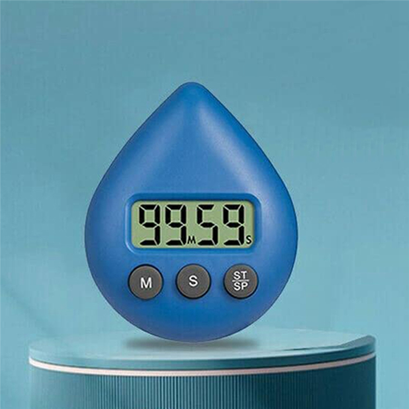 Digital Bathroom Clock Waterproof Shower Clock Timer Temperature ...