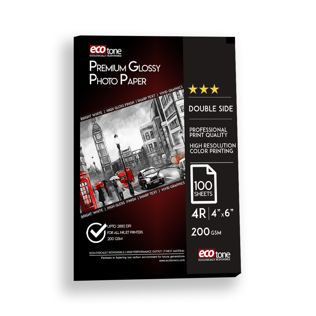 Glossy Photo Paper 4R 4"x6" size 100 sheets 200g | Daraz.pk