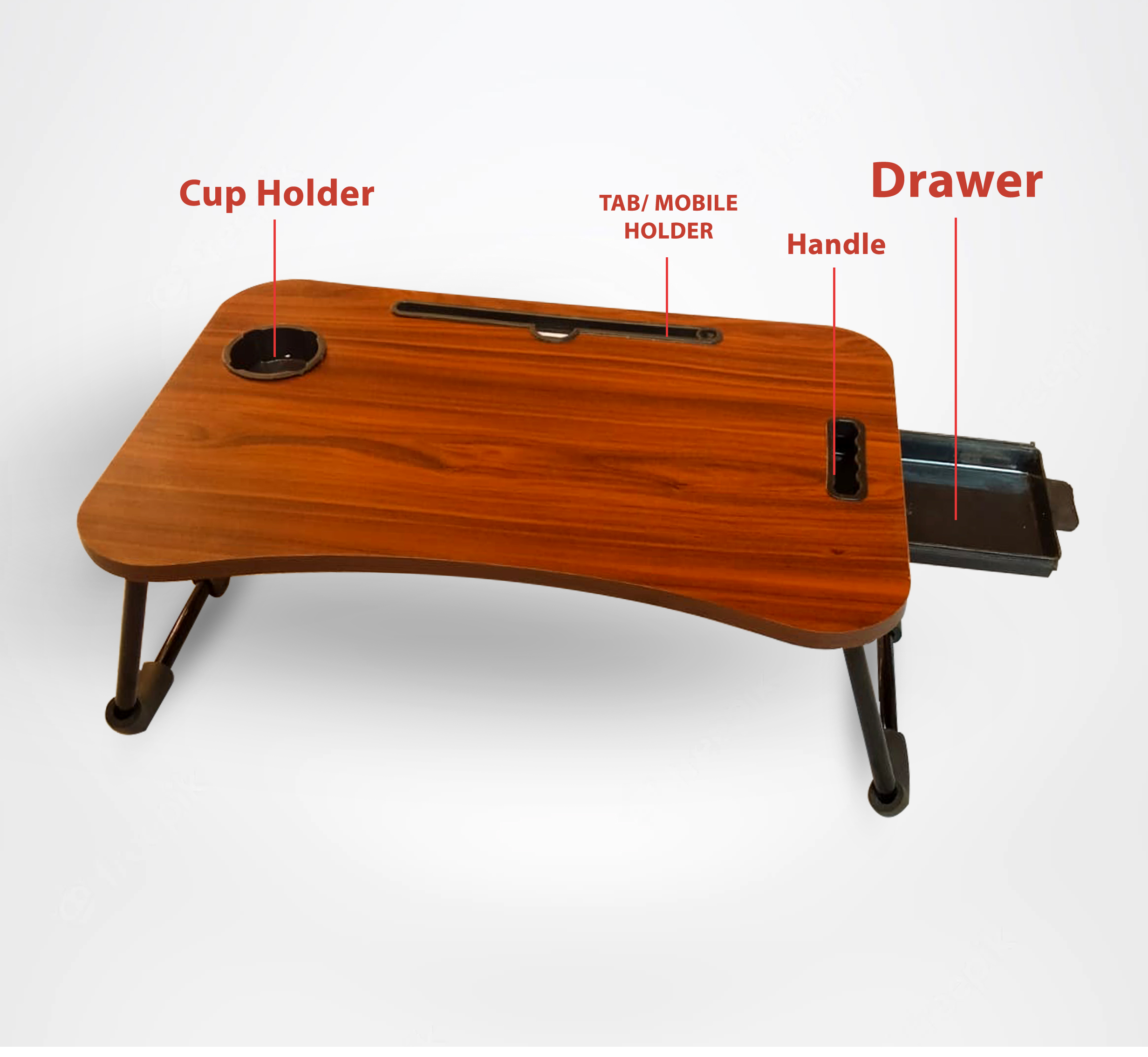 Laptop and study folding Table multipurpose .75 inches thick wood ...