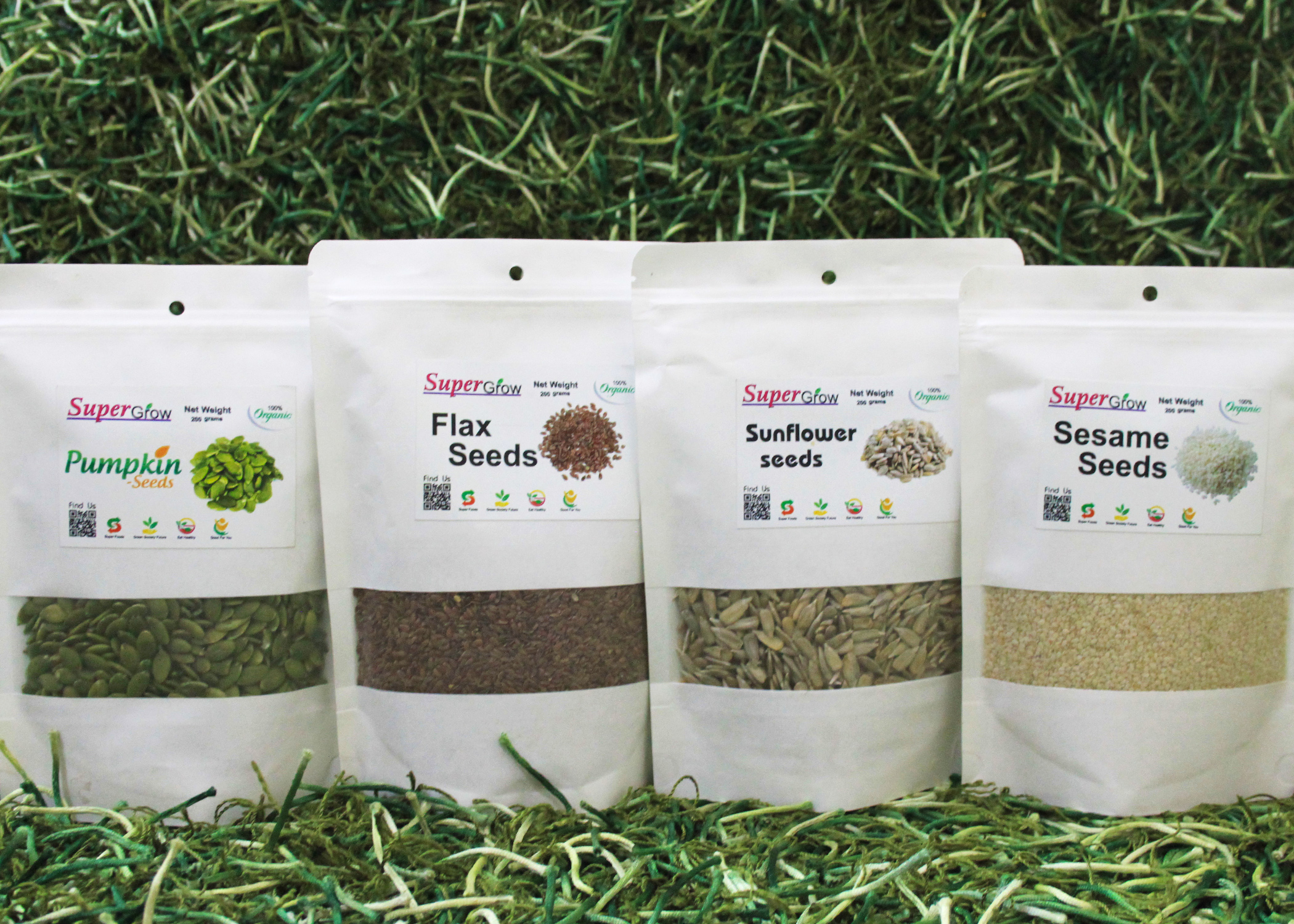 PCOS Seeds Cycling Bundle (200Grams Each of 4 super Seeds) | Daraz.pk