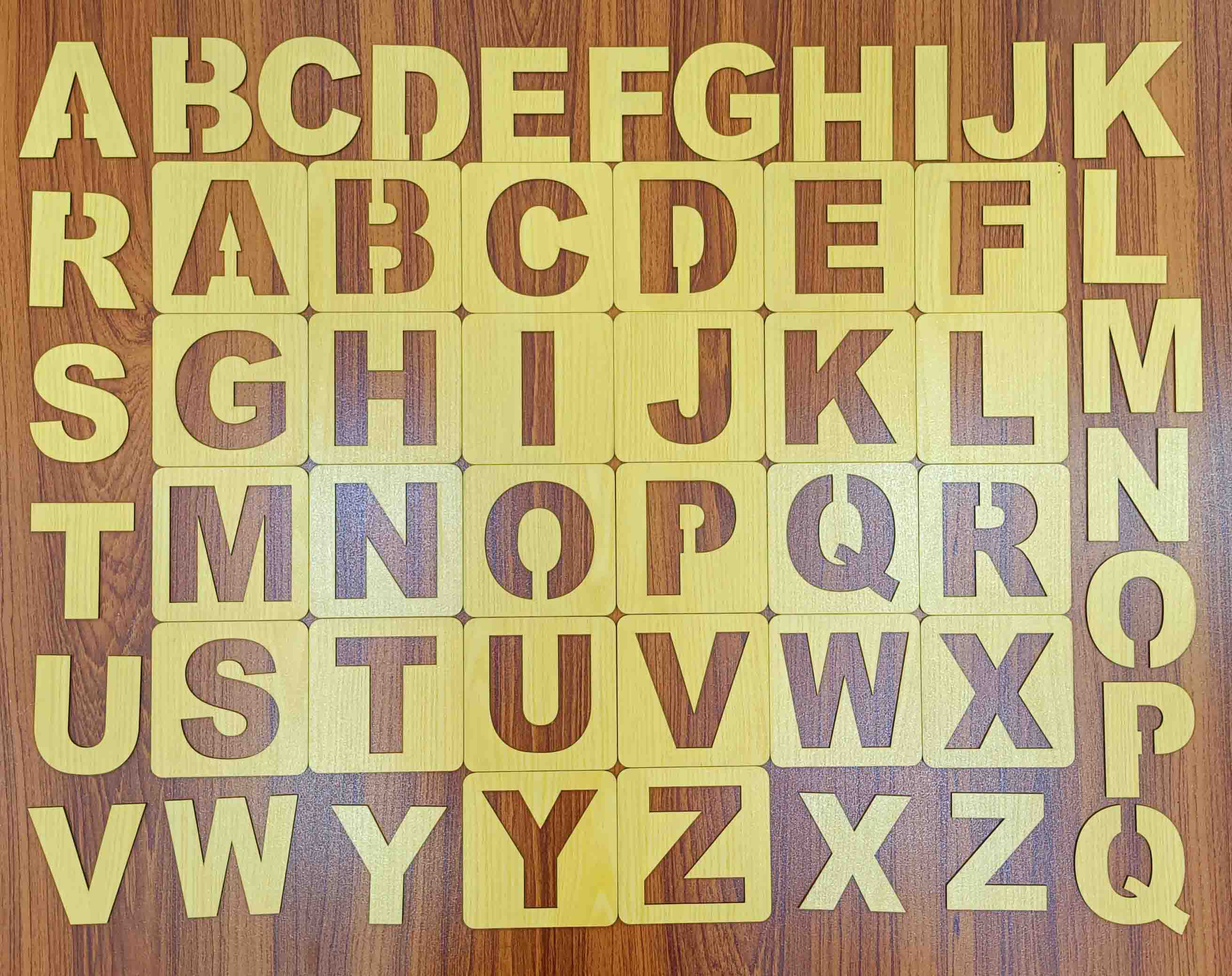 Alphabet Letter Spelling Wooden Letter Board Alphabet Tracing Tool ...