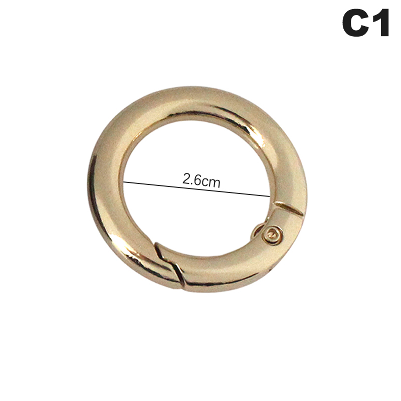 Spring Gate O Ring Openable Keyring Key Leather Bag Handbag Belt Strap ...