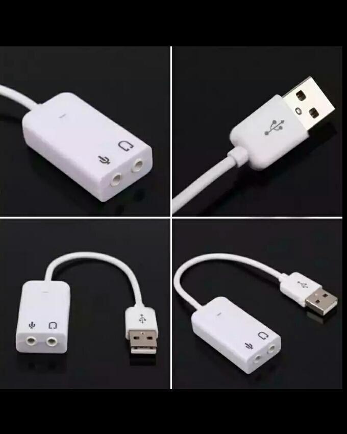 Usb Audio Sound Card Adapter Virtual 7.1 Channel Usb 2.0 Mic Speaker Audio Microphone 3.5Mm Jack ...