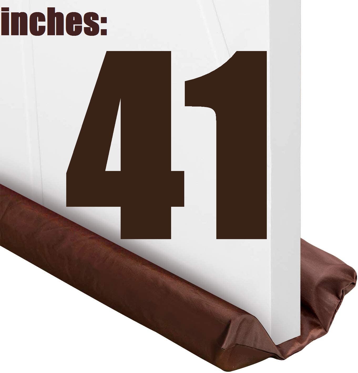 Door Draft and Dust Stopper Brown the Color 18-52 Inches Door Air ...