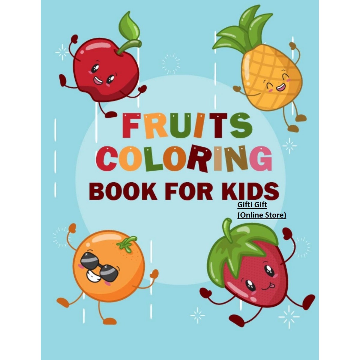 Coloring Book of Fruits Coloring & Painting art Activity For Kids ...