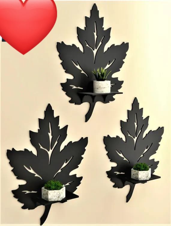 Customize Wooden Wall Decor Stands (Pack of 4) | Daraz.pk