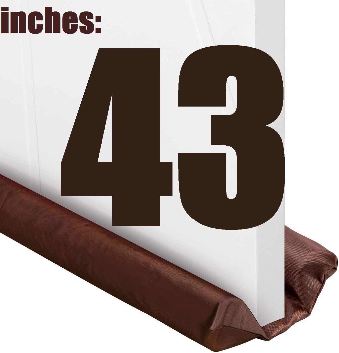 Door Draft and Dust Stopper Brown the Color 18-52 Inches Door Air ...