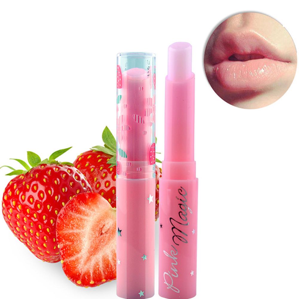 Pink Magic Strawberry Lip Balm Color Transforming Lip Balm (1 pc ...