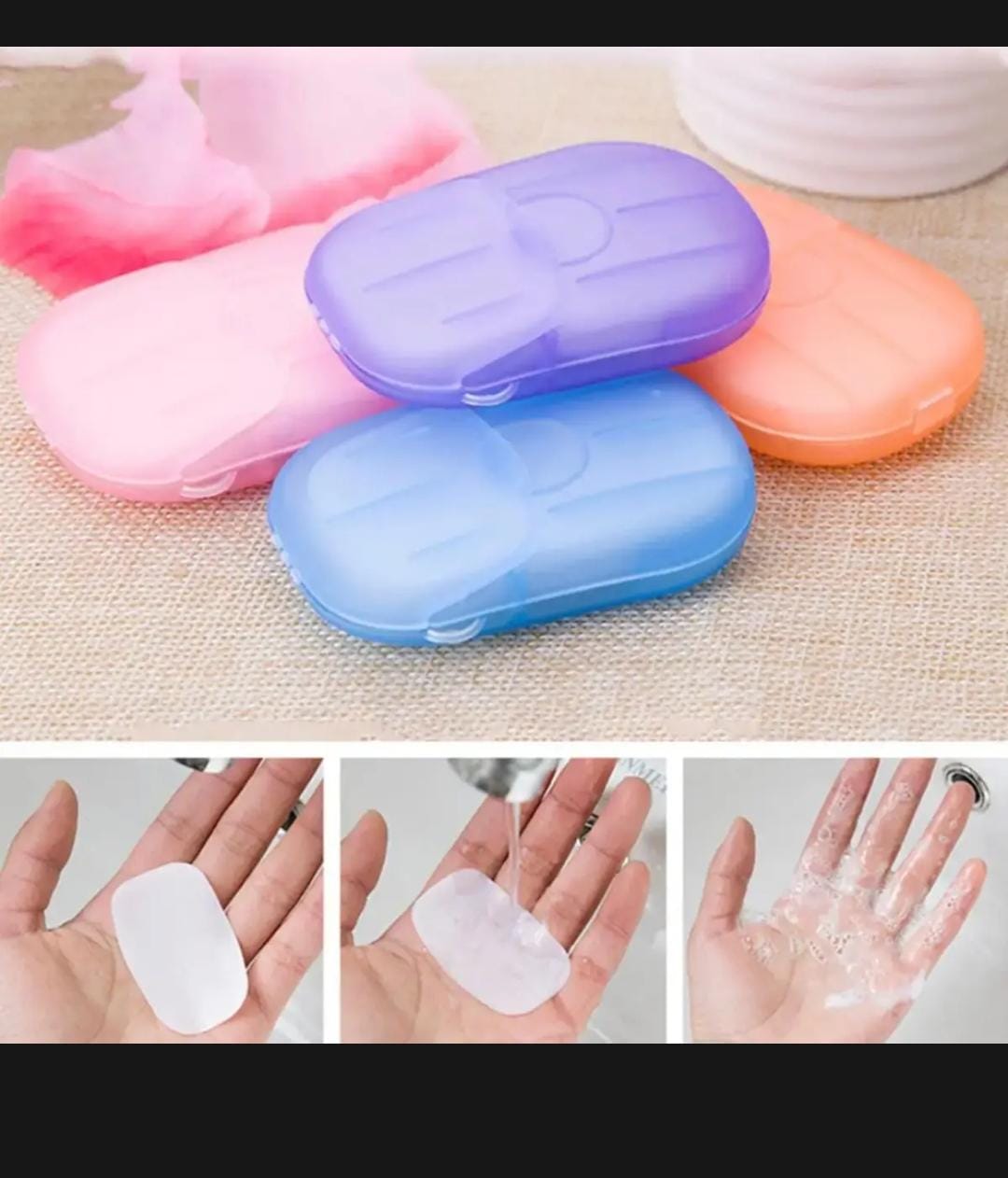 ASL Travel Paper Soap Pack of 20 Pcs | Daraz.pk