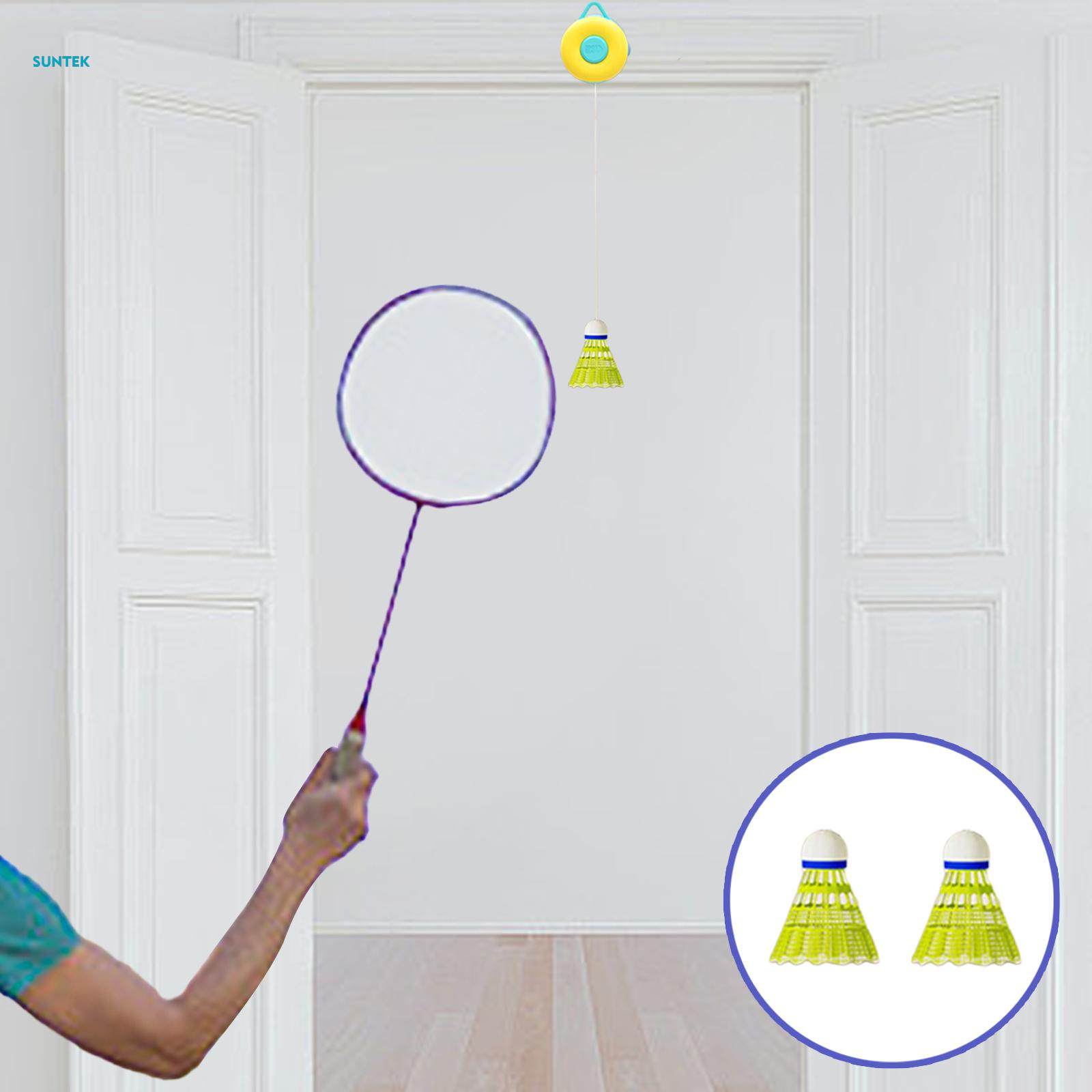 Indoor Badminton Trainer Kids Adults 3 Balls No Need Table Single ...