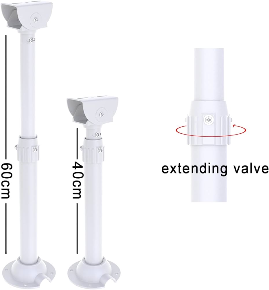 Extendable Aluminium CCTV Camera Stand | 1ft-2ft & 2ft-4ft | Heavy Duty ...