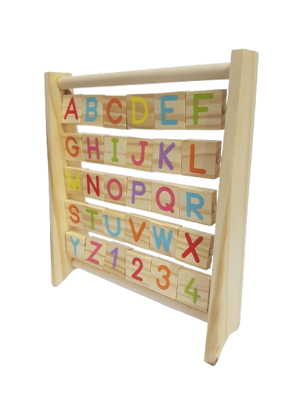 Alphabet Flip Frame Double Side Blocks With Shapes (A to Z) Wooden And ...