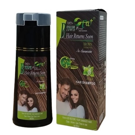 Light Brown Hair Dye Shampoo - 200ml: Long-Lasting, Rich Color with ...