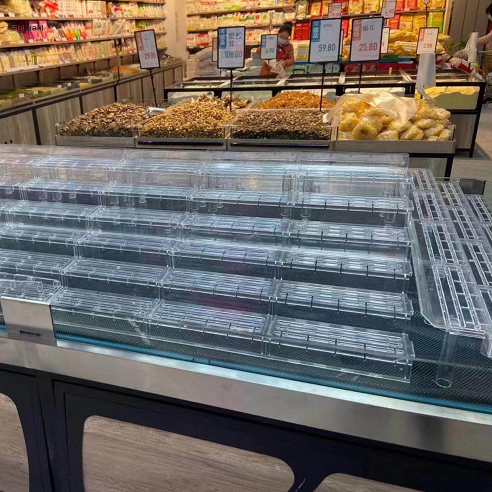 Retail Display Risers Shelf Dividers Transparent Countertop Step Riser ...