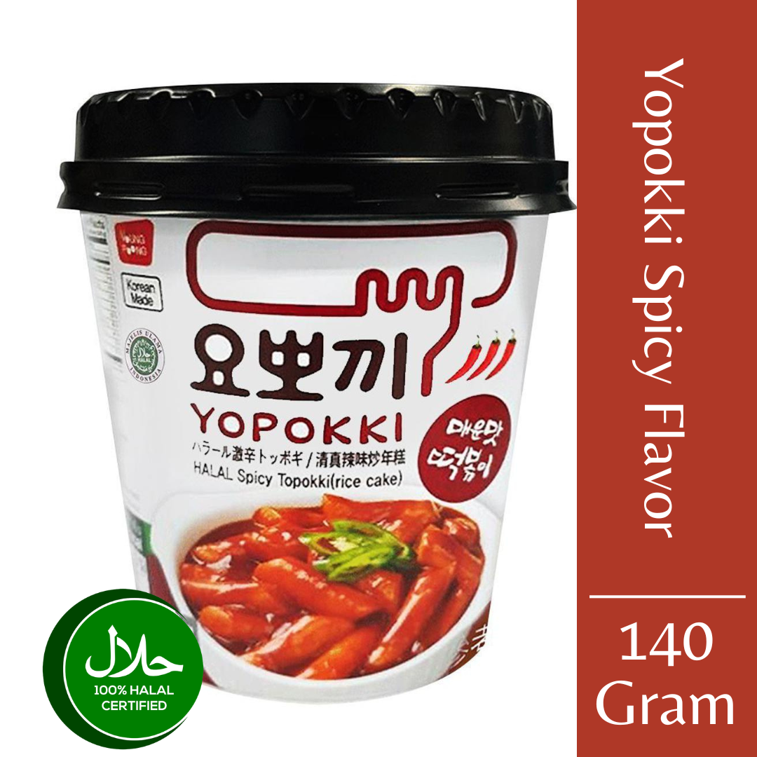 Yopokki Spicy Topokki Rice Cake | Spicy Flavor | 140 Grams | Korean ...