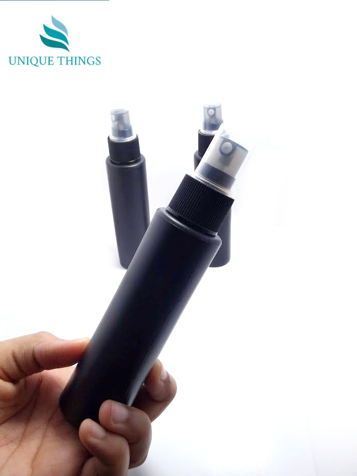 (Pack of 4) 100ML Black Empty Plastic Spray Bottles . Refillable ...