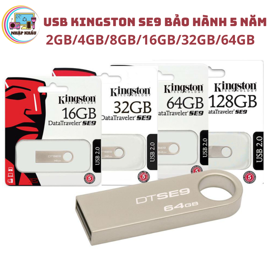 【FREE Shipping+COD+Original Capacity】Kingston SE9 2.0 USB Drive 64Gb ...