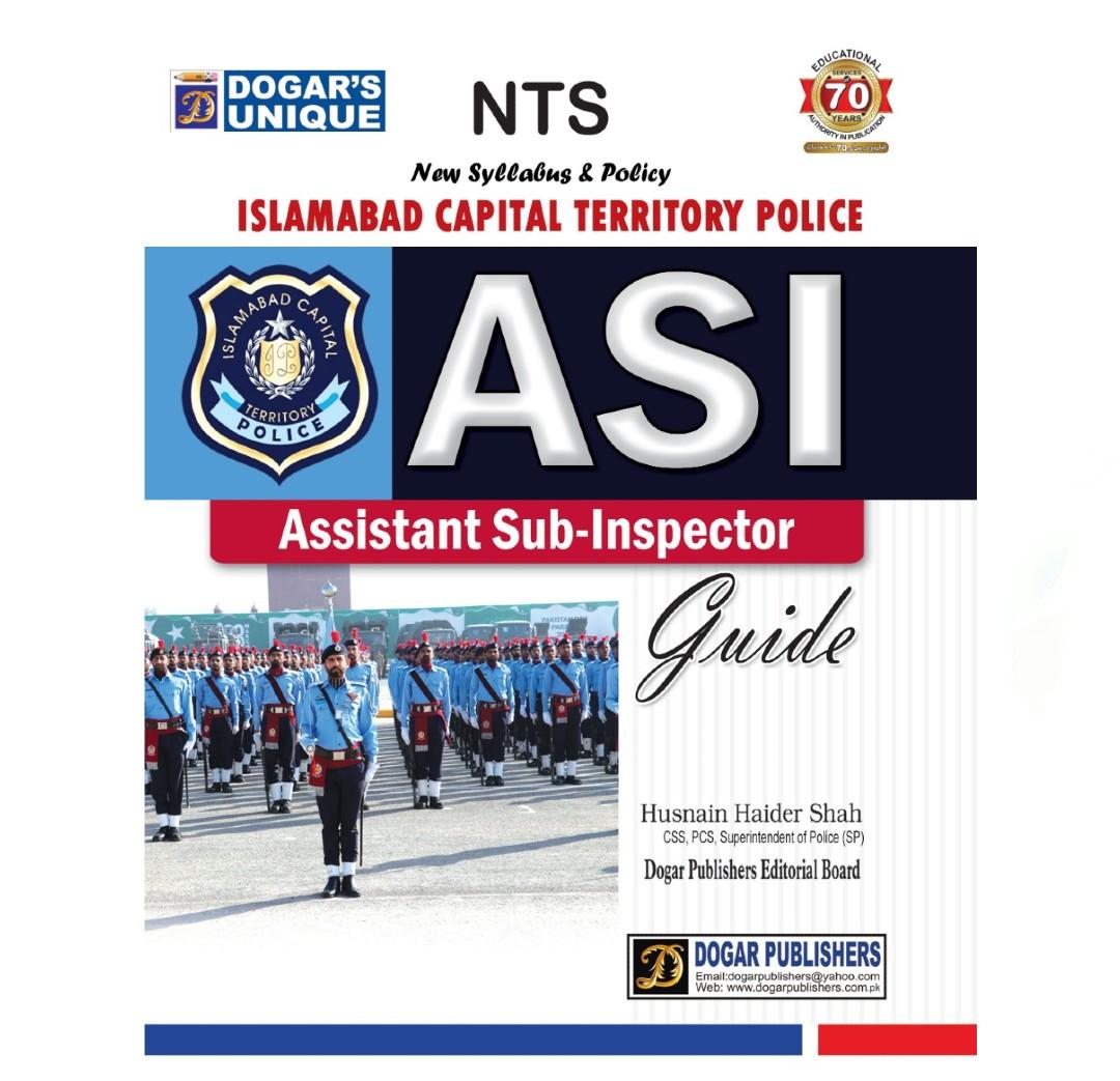NTS Islamabad Capital Territory Police ASI (Assistant-Sub Inspector ...