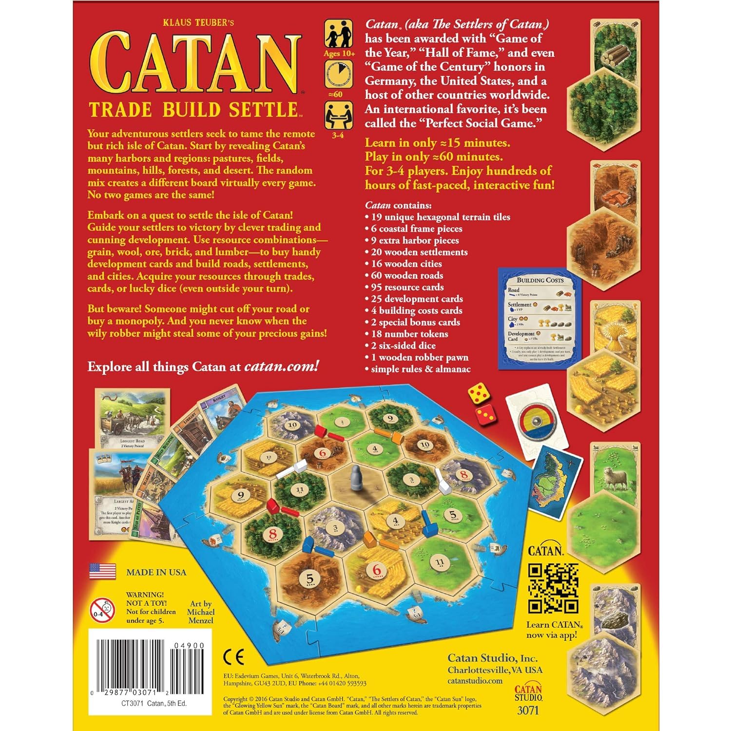 Catan Board Game / Extension Trade Build Settle Board Game for Adults ...