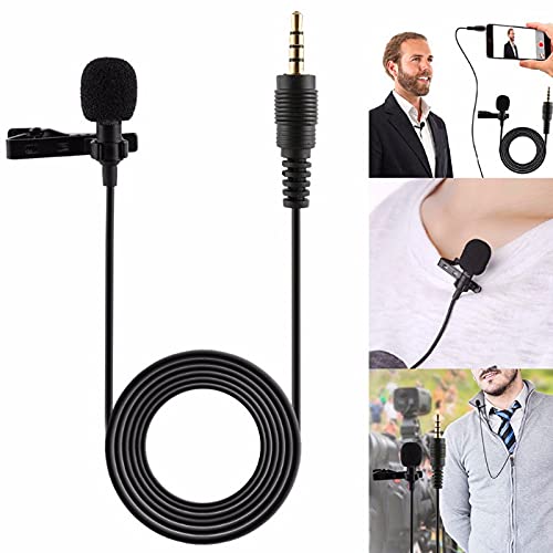 Collar Mic 3.5mm Clip Microphone Collar Mic for Voice Recording Lapel ...
